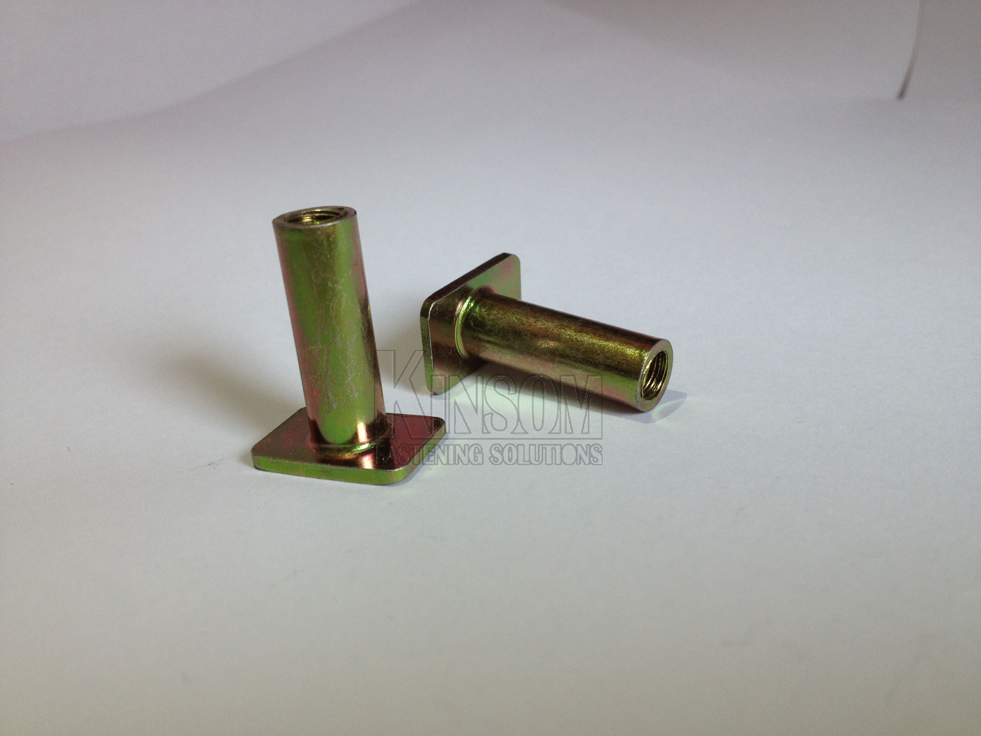 Square self-clinching nuts with color zinc plating and internal thread